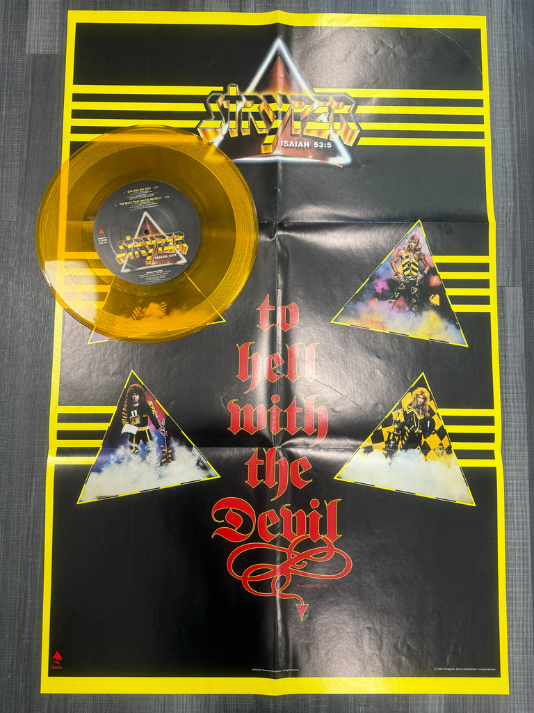 Stryper ‎– Free (YELLOW VINYL WITH HUGE POSTER 24"x36") — girdermusic.com