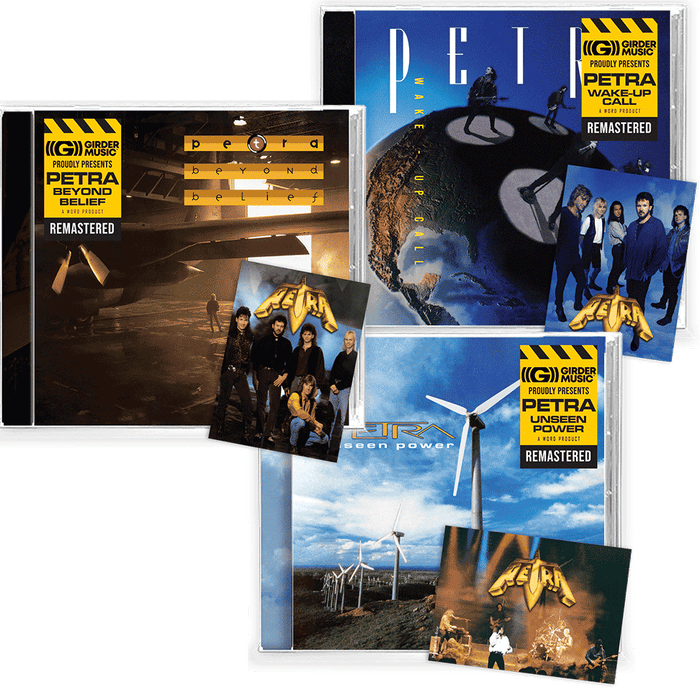 Petra - CD/VINYL BUNDLE - Beyond Belief, Unseen Power, Wake Up Call Bu ...