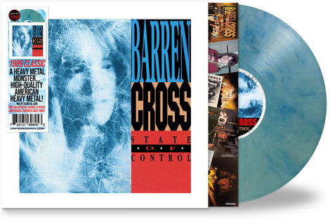 BARREN CROSS - STATE OF CONTROL +2 Bonus (Ocean Blue Vinyl, 2024, Retr ...