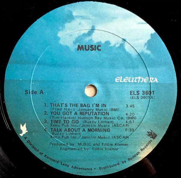 Music – Music (Pre-Owned Vinyl) Eleuthera Records 1970 — girdermusic.com