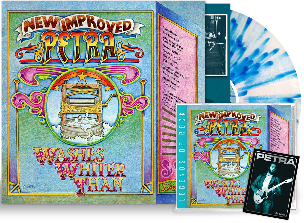 PETRA WASHES WHITER THAN - CRYSTAL CLEAR BLUE SPLATTER VINYL w/POSTER ...