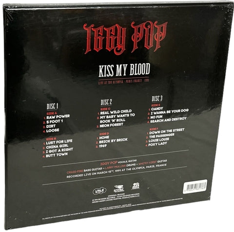 IGGY POP - Kiss My Blood [Live in Paris 1991] (New Red & White Splatte ...
