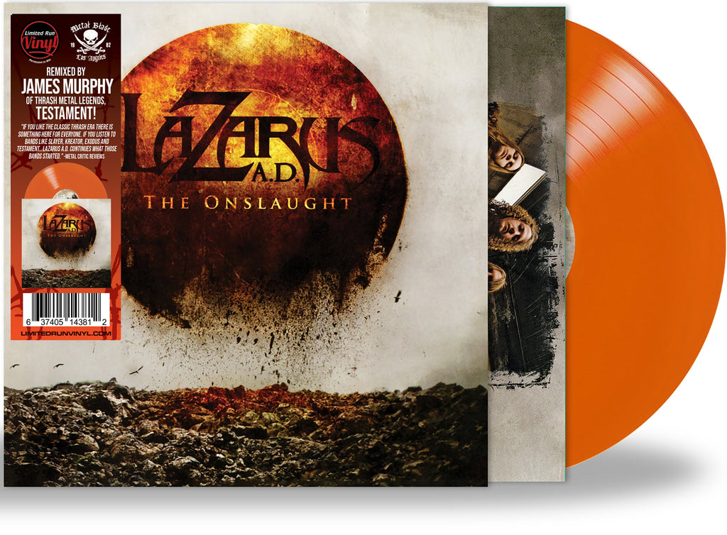 LAZARUS A.D. - THE ONSLAUGHT (*NEW-ORANGE VINYL, 2023, Limited Run Vin ...