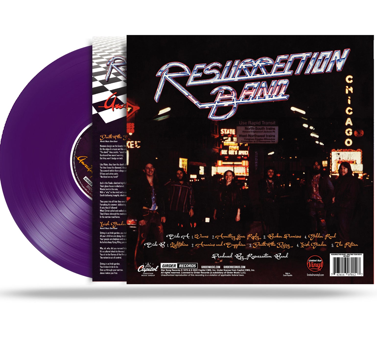 RESURRECTION BAND - AWAITING YOUR REPLY (Limited Run Vinyl, Sapphire P ...