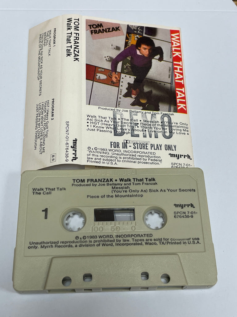 Tom Franzak – Walk That Talk (Used Cassette Tape) Myrrh 1983 ...